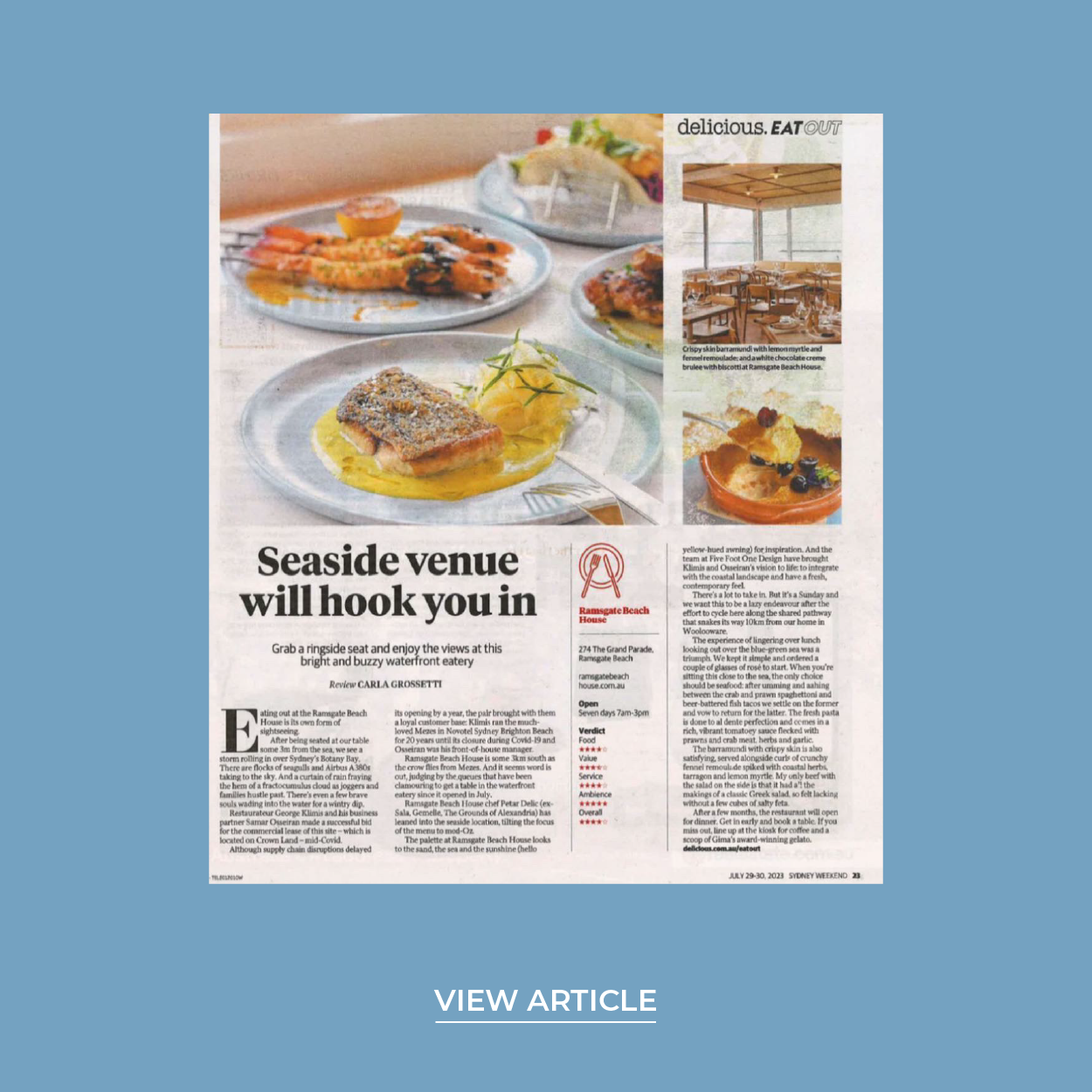 Ramsgate Beach House | Media